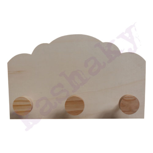 MR-082-AUX - PERCHERO ONDAS 3 POMOS - Kashaky Dex Manualidades